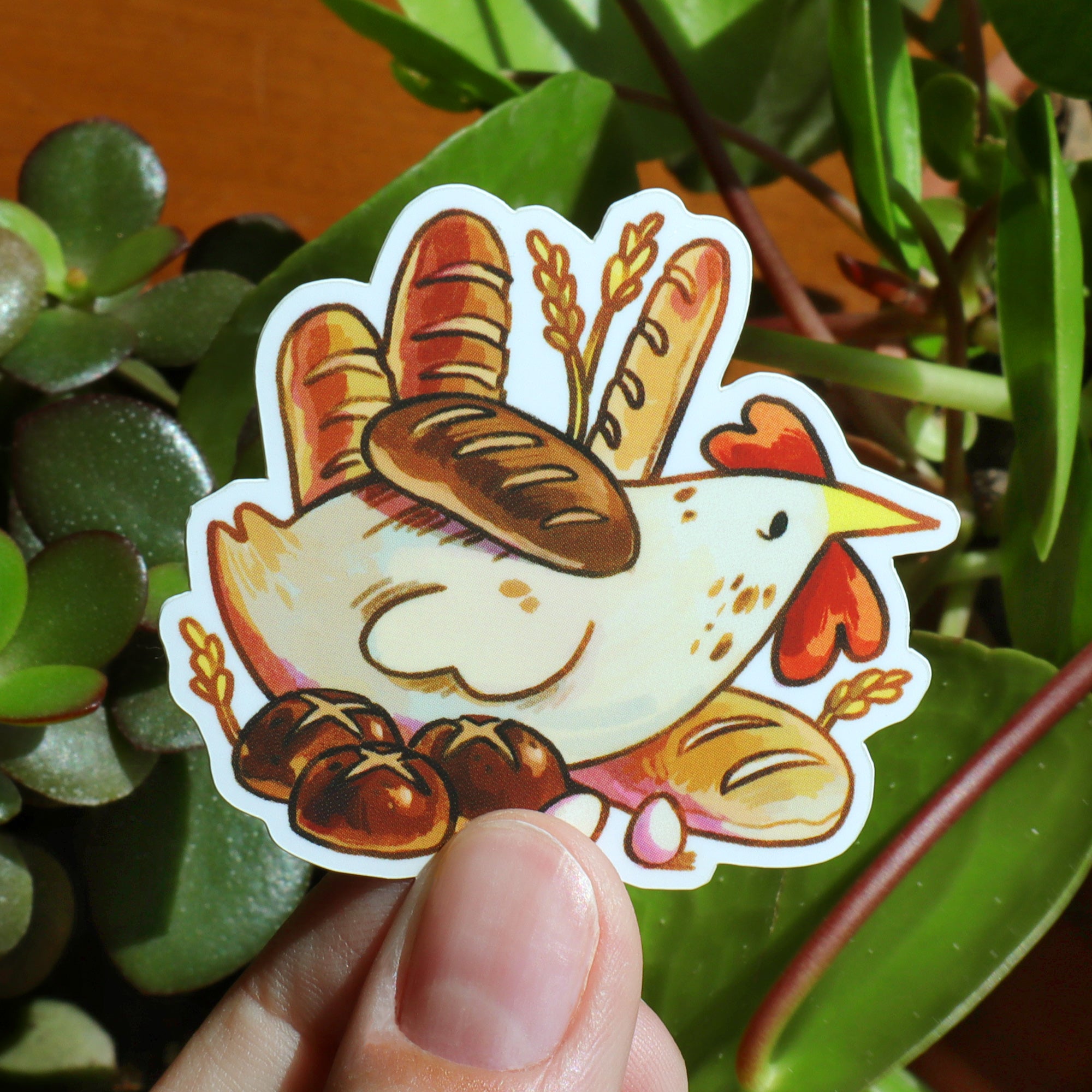 Bread Chicken - Sticker – JelArts